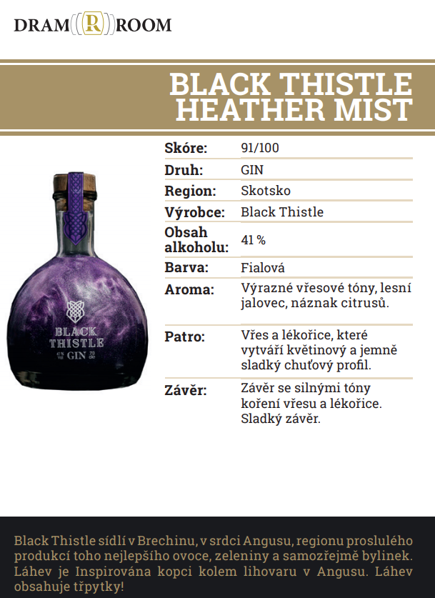 Black Thistle HEATHER MIST gin